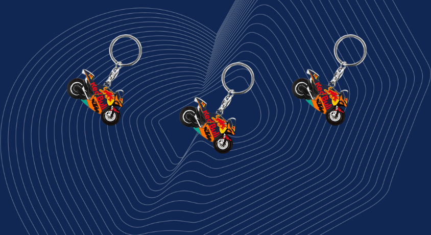 10x1 KTM Racing Schlüsselanhänger - Red Bull MOBILE Zone